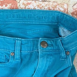 GAP | Jeans | Gap Premium Super Skinny Turquoise Ankle Jeans 4 | Poshmark
